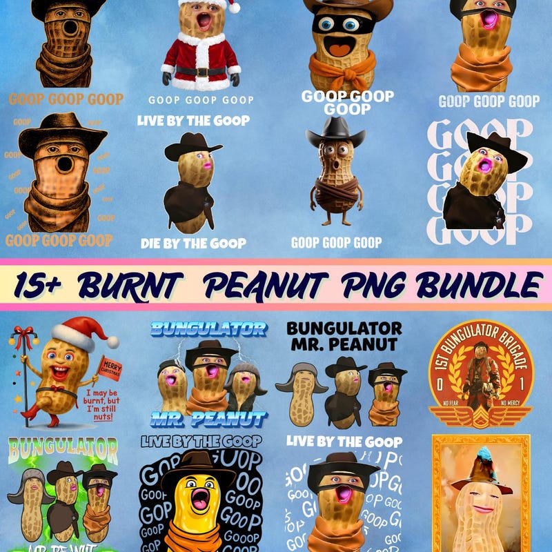 The Burnt Peanut Stickers - Etsy
