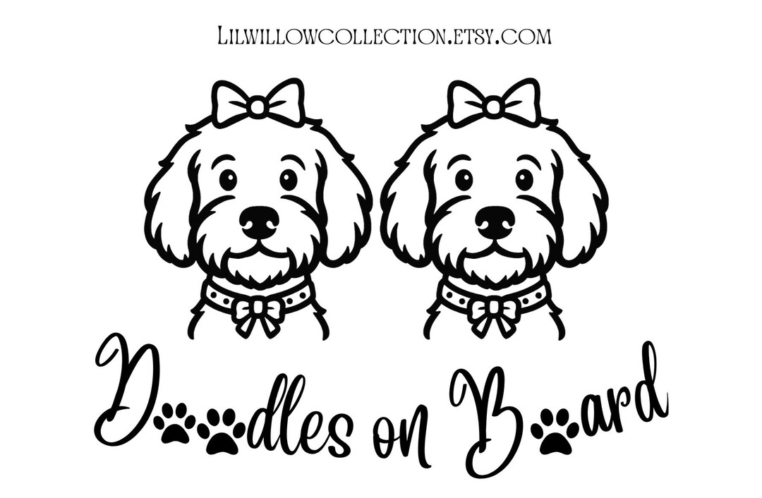 Multiple Doodle on Board Stickers for Car - Colors Available! - Etsy