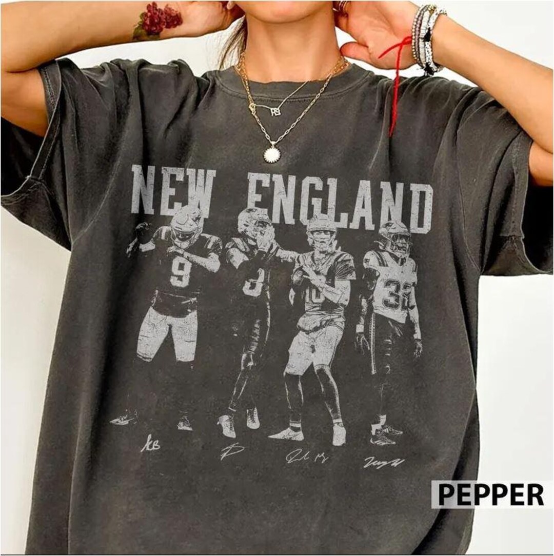 Drake Maye Diggs Henderson Boutte Football Vintage Comfort Colors Shirt ...