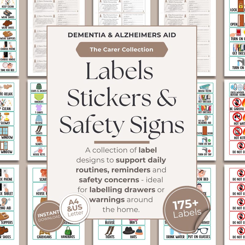 Dementia kitchen labels pdf - Etsy.de
