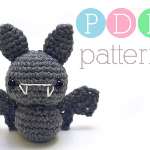 Baby Bat Crochet PATTERN for Amigurumi ENFR | Etsy