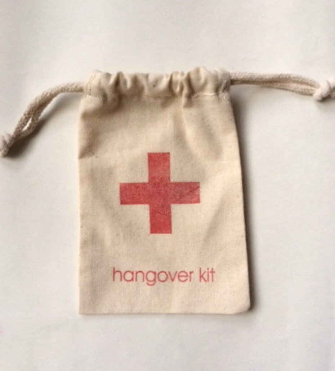 First-aid Hotel Room Drop for Out of Town Guests Muslin Bags / Hangover ...