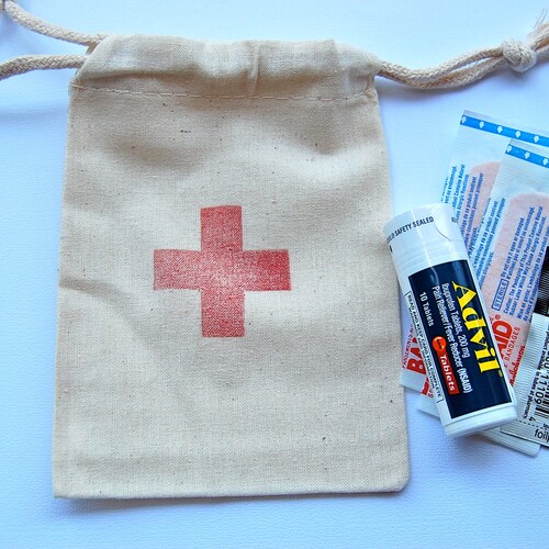 First-aid Hotel Room Drop for Out of Town Guest Bags / Set of - Etsy