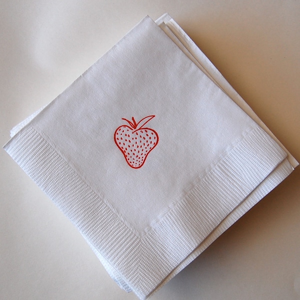 Strawberry Napkin - Etsy