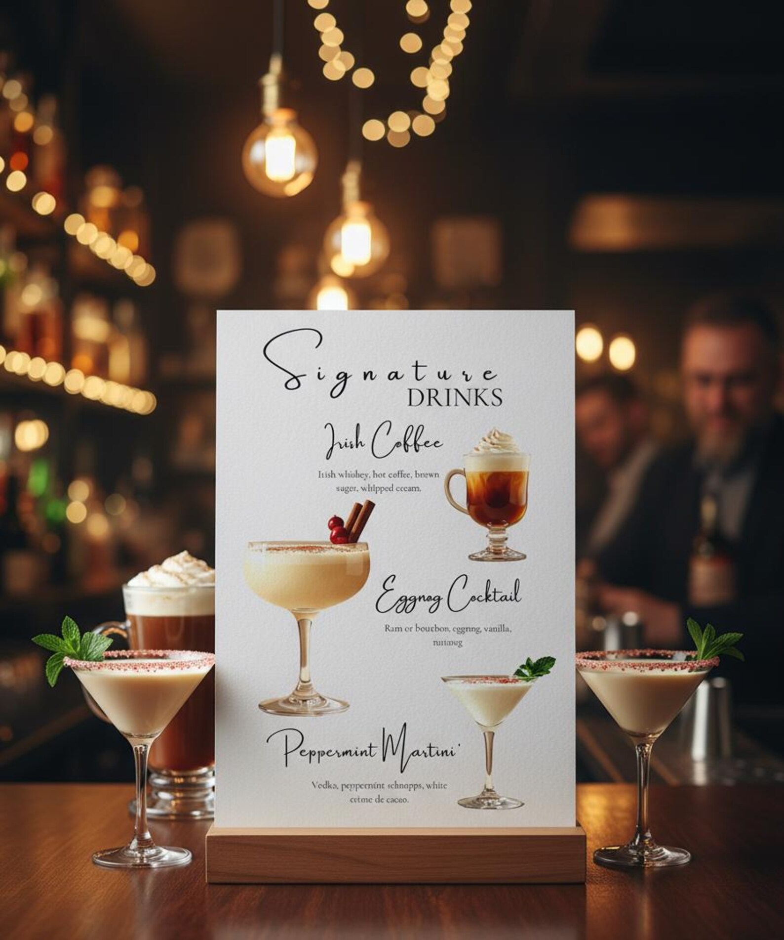 Customizable Bar Menu Template • 6 Templates • 100+ Drink Options ...