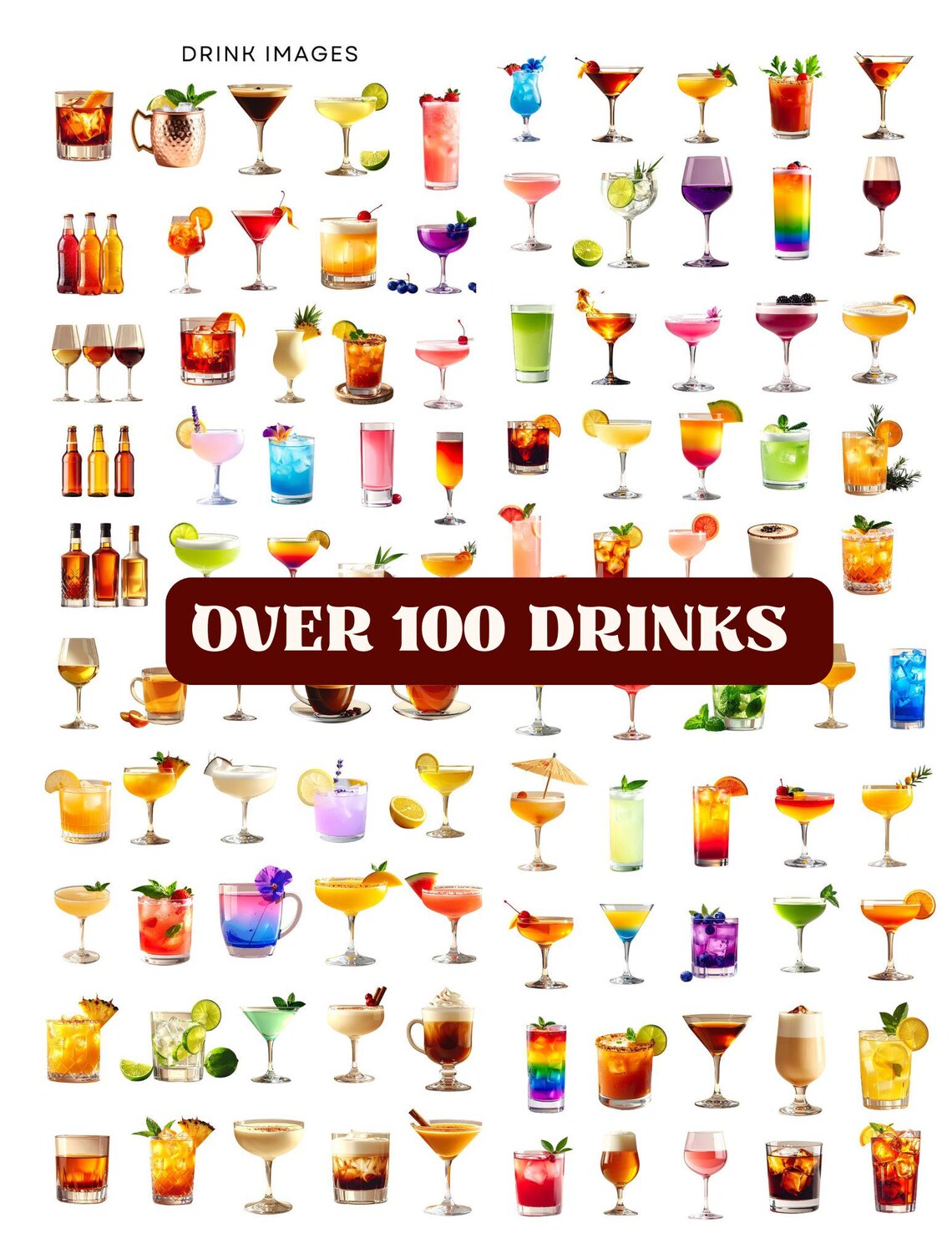 Customizable Bar Menu Template • 6 Templates • 100+ Drink Options ...