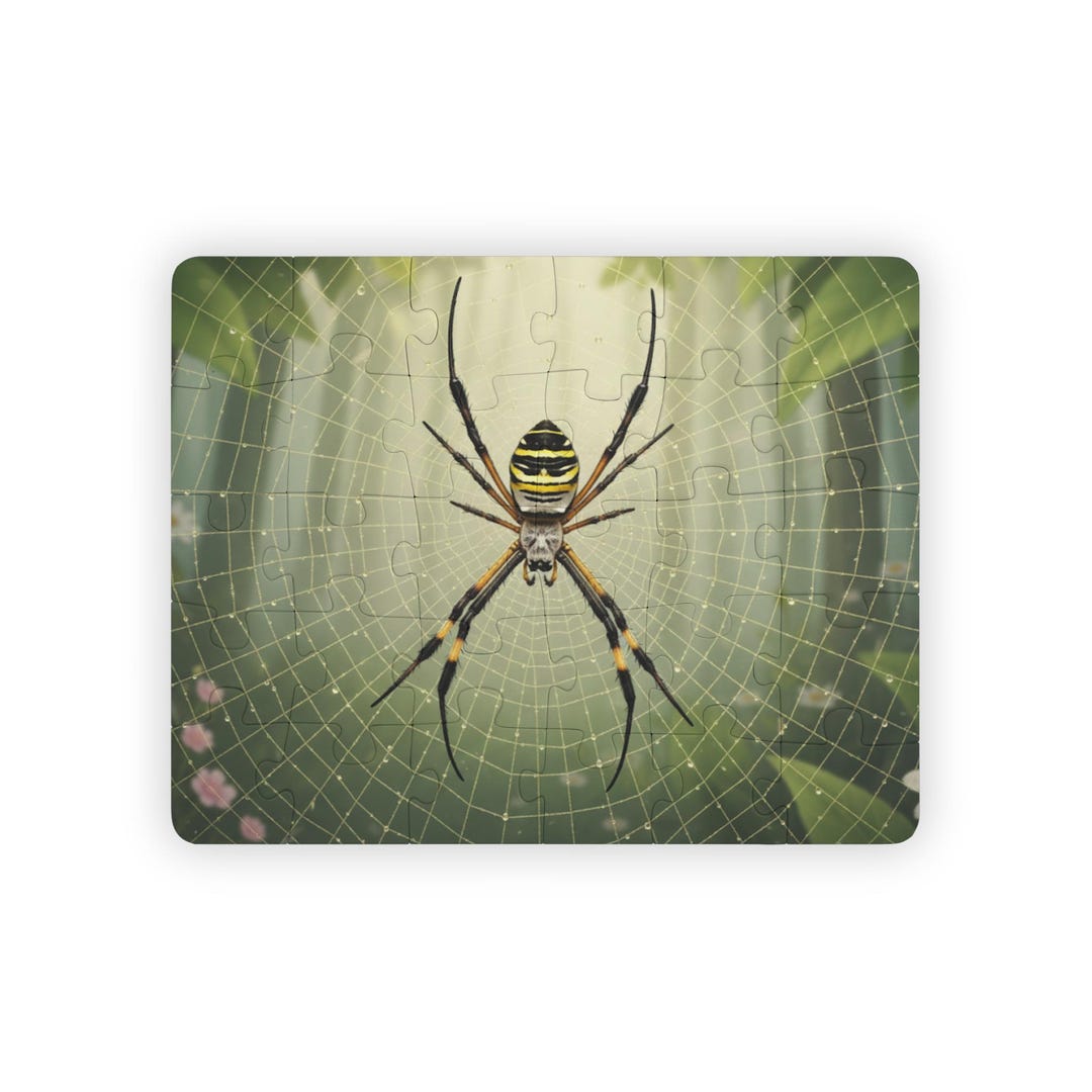 Yellow Garden Spider Kids Puzzle, 30-piece - Etsy