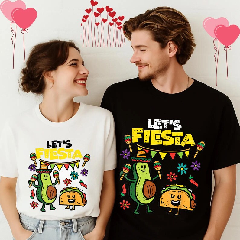 Let’s Fiesta Taco Avocado Shirt – Funny Cinco Tee - Etsy