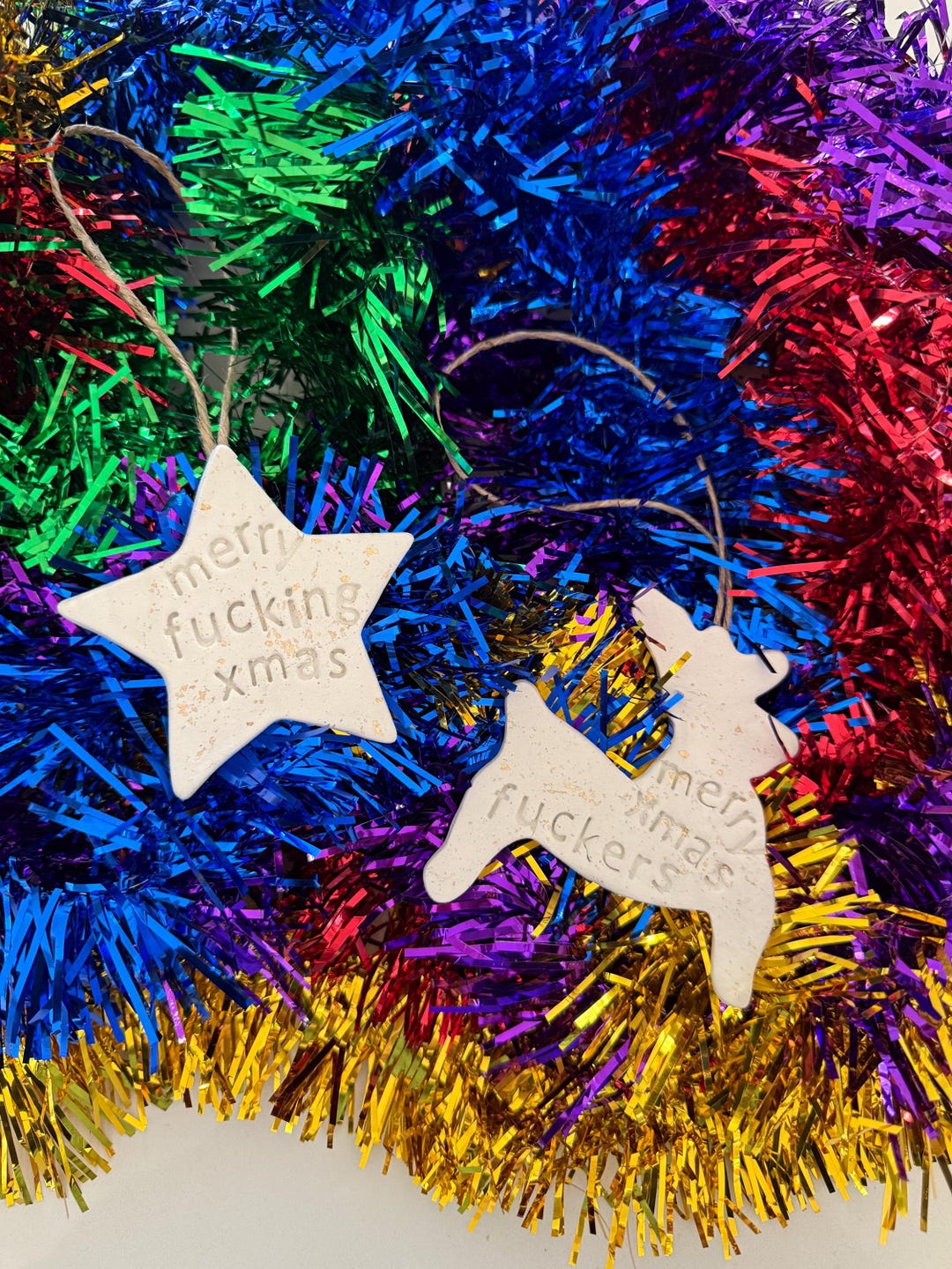 Inappropriate Christmas Tree Ornaments, Set of 2 - Etsy Australia