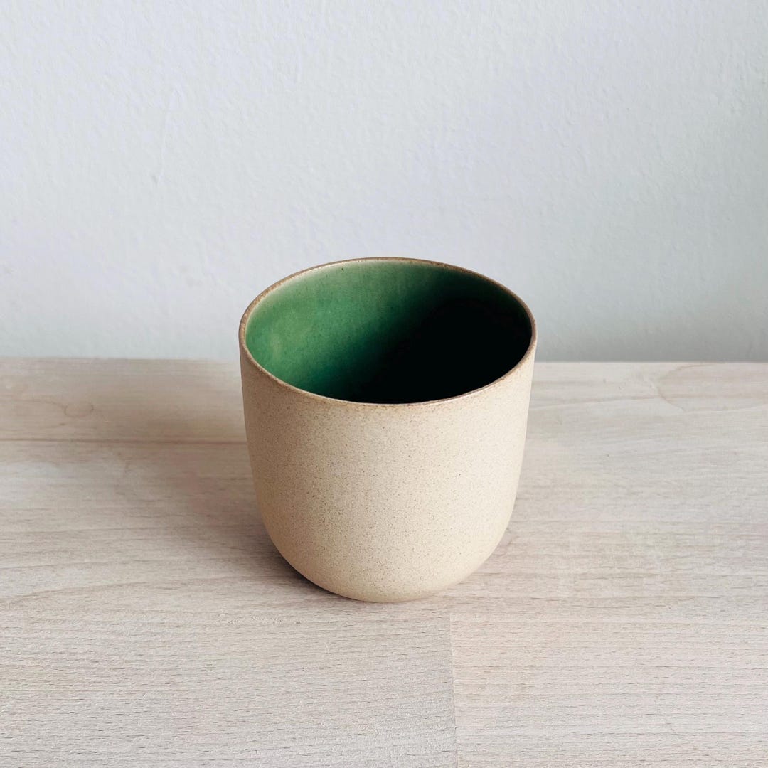 Handgefertigte Keramiktasse - Minimalistische Steinguttasse, moderne ...