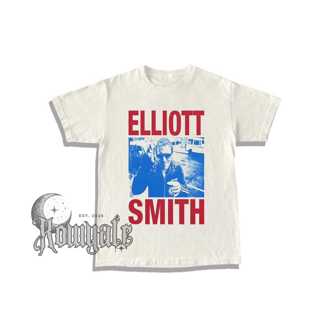 Elliot Smith T-shirt, Elliot Smith Tribute Fan Merch T-shirt - Etsy