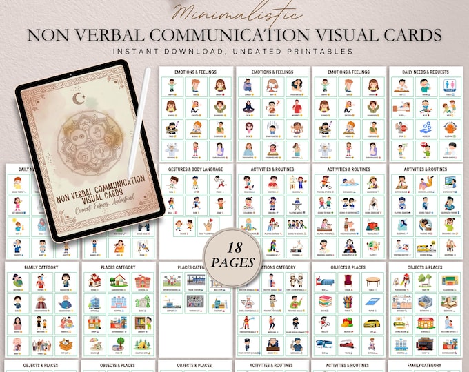 Nonverbal Communication Cards - Speech Flashcards - Nonverbal ...