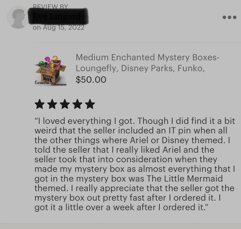 Disney Themed Mystery Box (medium) - Etsy