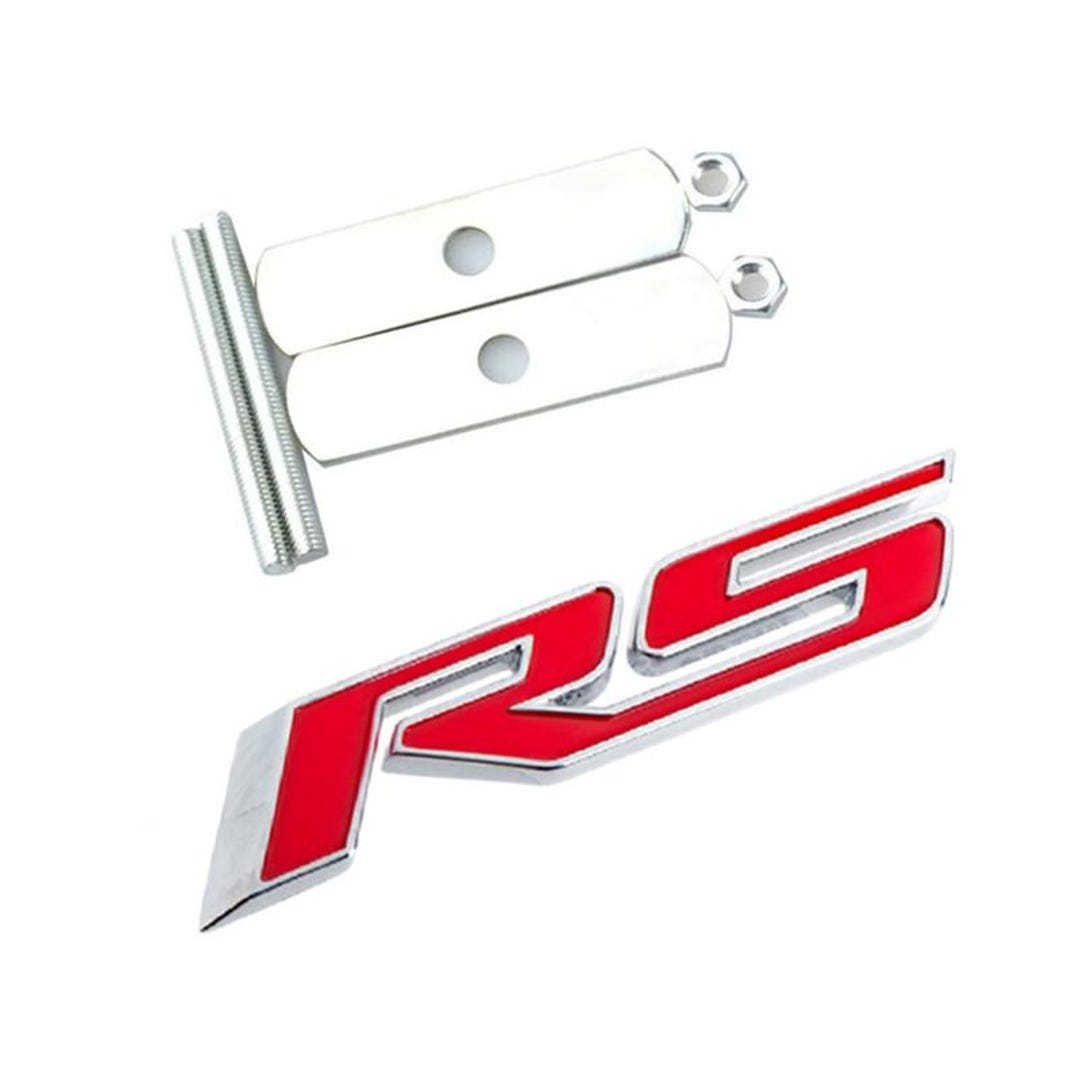 Red With Chrome Edge RS Grille Badge for Chevy Camaro GM - Etsy