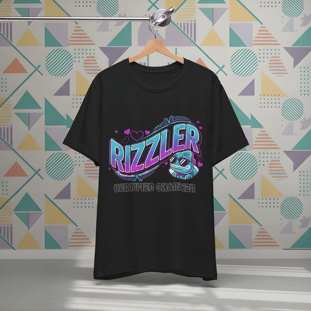 Funny Rizzler Fish Rizz Meme Viral Distressed T-shirt Trending Brainrot ...