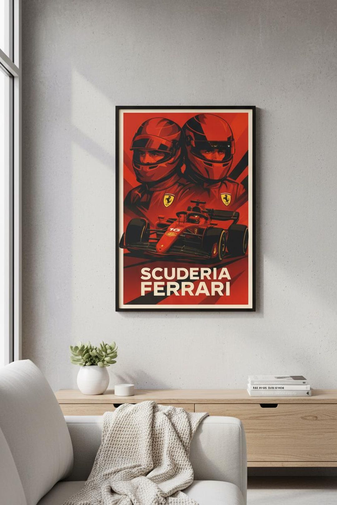 Scuderia Ferrari F1 PNG and PDF | Formula 1 Wall Art Print | Racing ...