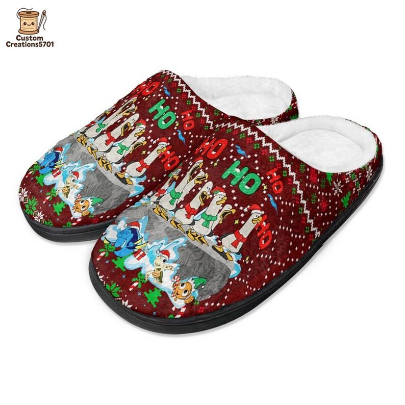 Disneyland Pixar Finding Nemo Seagulls Ho Ho Ho Christmas Slipper ...