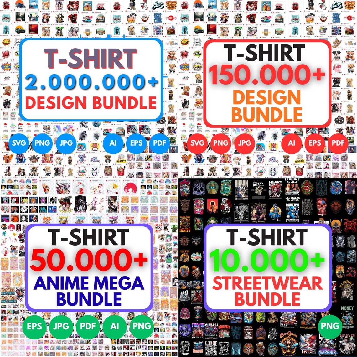 2,210,000+ Mega Svg Bundle 100GB | Cricut & Silhouette Files | T-shirt ...