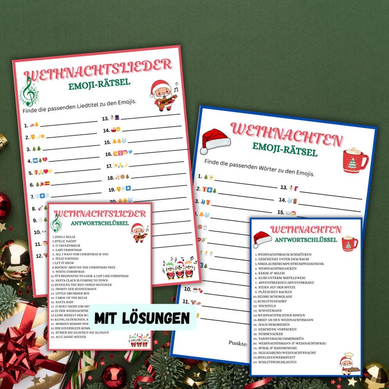 Emoji Ratsel Mit Losung Weihnachten