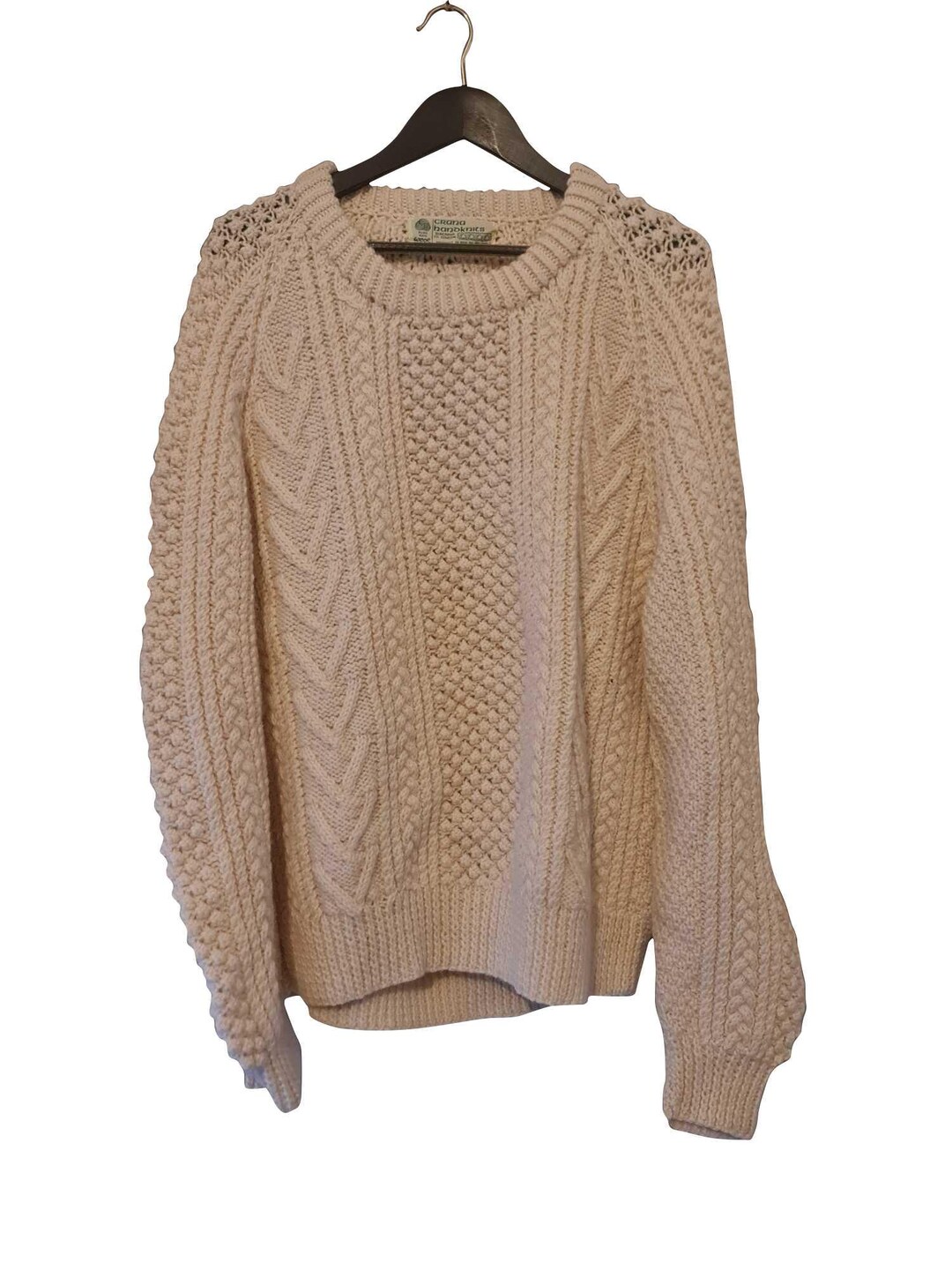 Crana Handknits – Hand Knitted Irish Aran Sweater | L - XL - Etsy