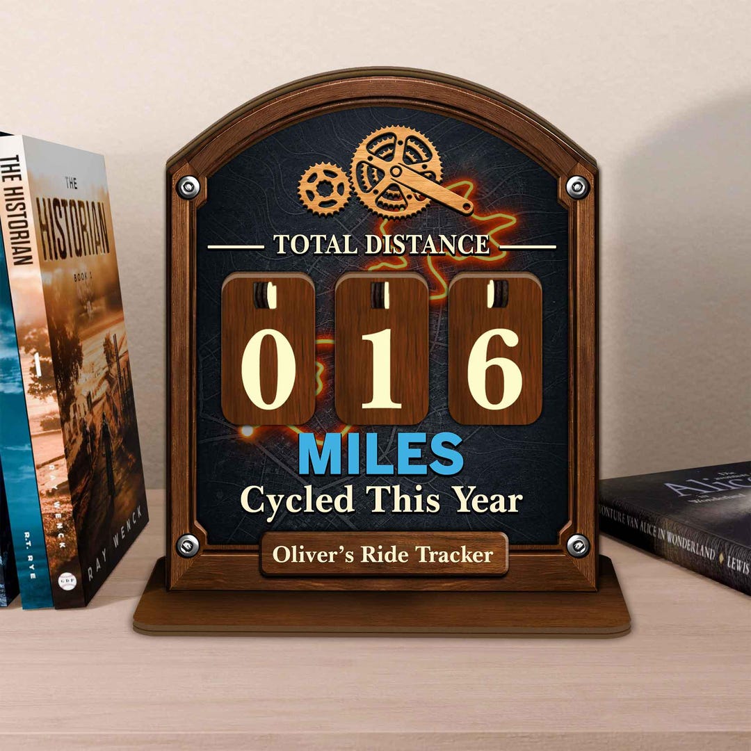 Personalized Cyclist Race Tracker, Custom Bike Race Counter, Ride ...