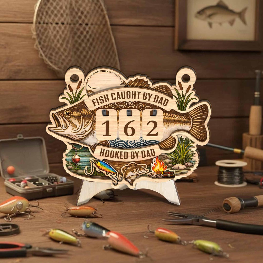 Personalized Angler Log Sign, Vintage Fishing Tracker, Cabin Decor - Etsy