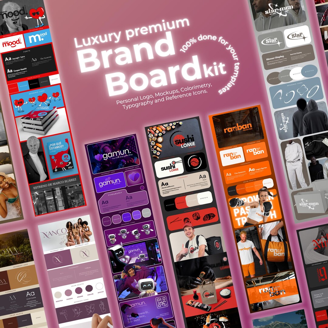 Custom Branding Kit | Logo Design, Brand Board, Color Palette ...