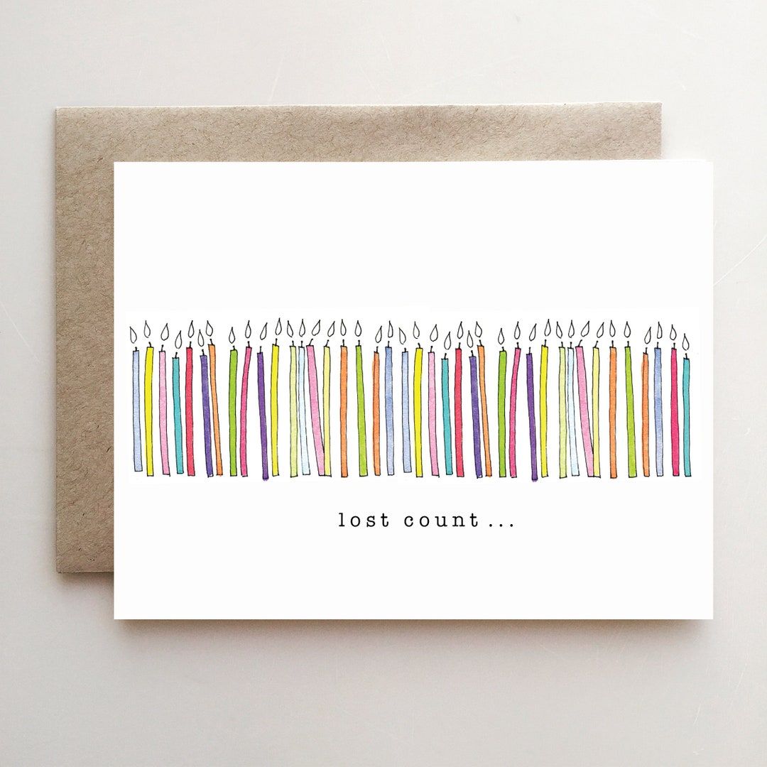 Lost Count Happy Candles - Etsy