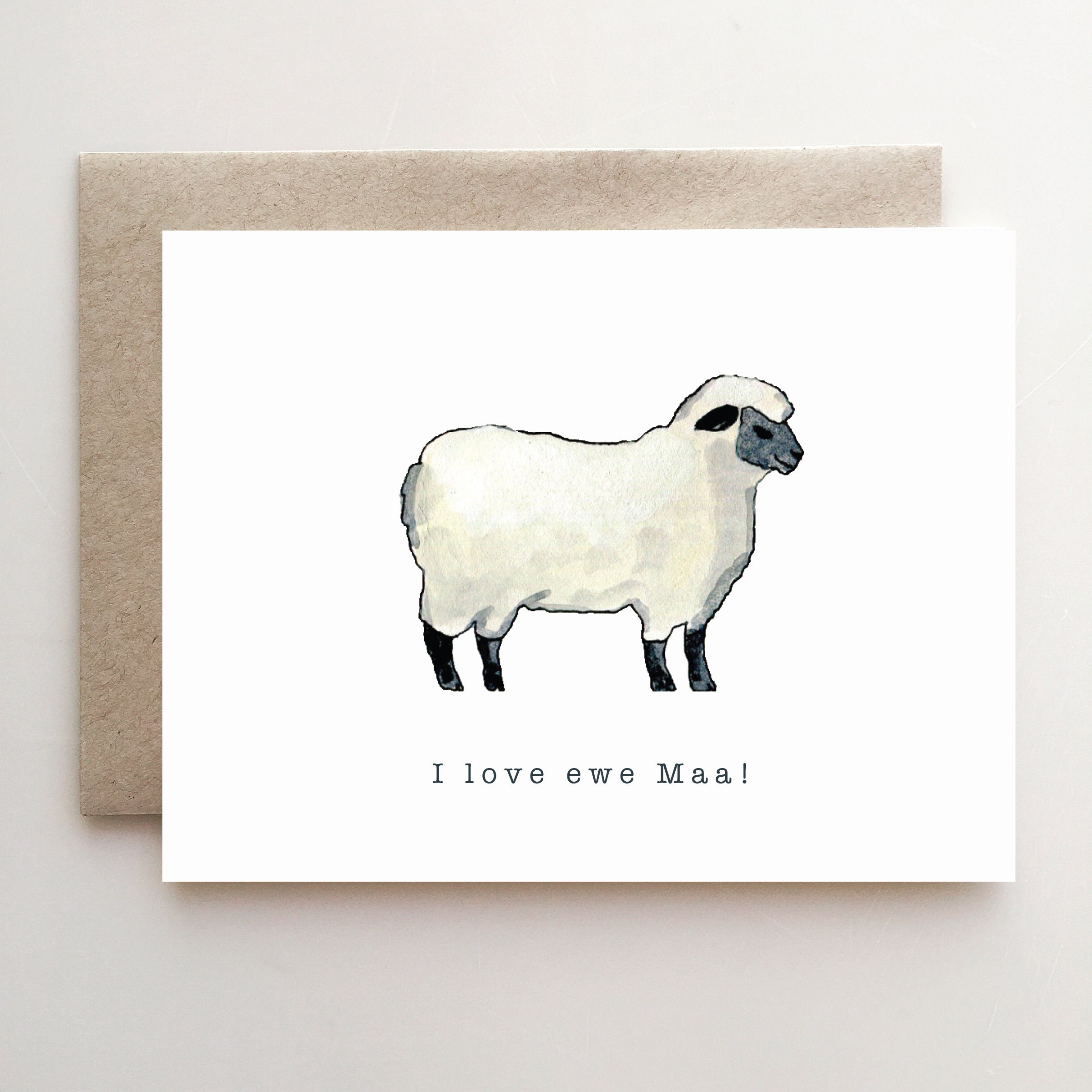 I Love Ewe Maa Mothers Day Card Sheep Card Mama Love - Etsy