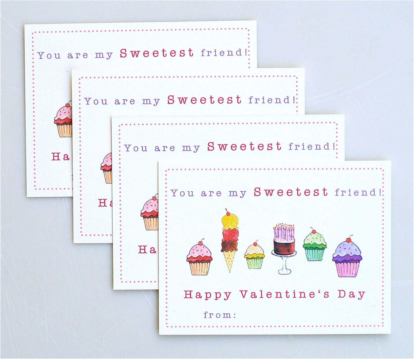 PRINTABLE You Are My Sweetest Friend Valentine's Card for - Etsy