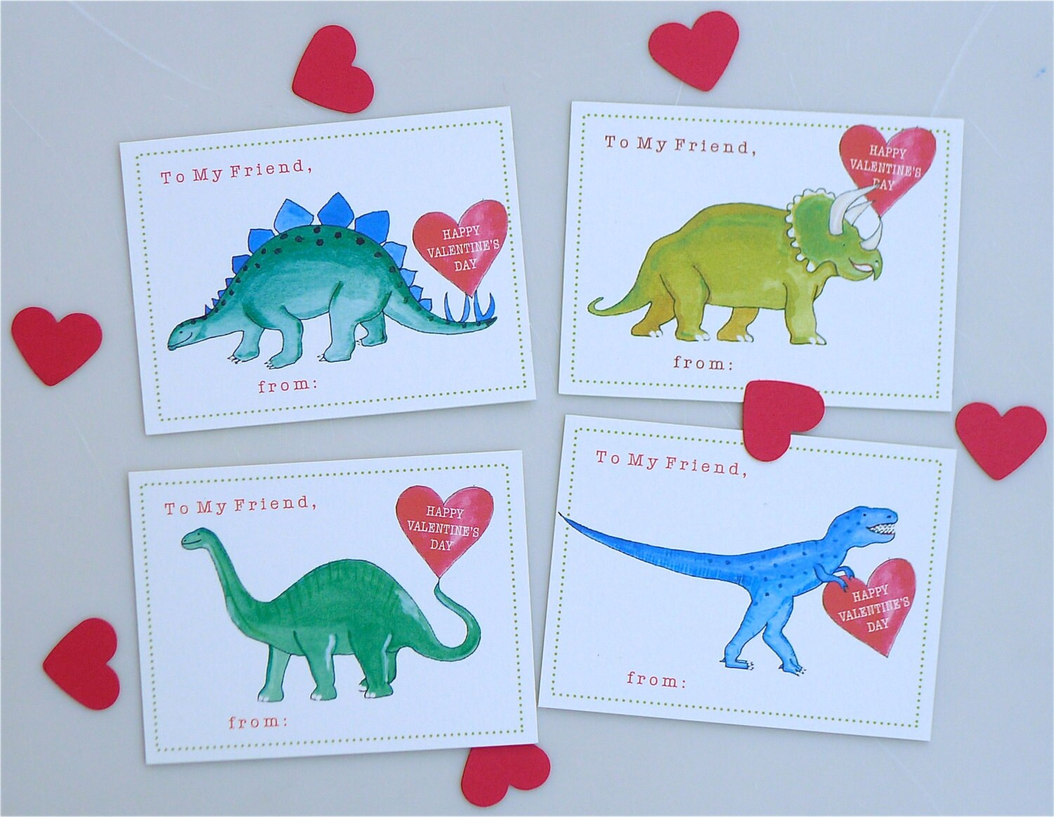 PRINTABLE School Dinosaur Valentine Cards for Kids Instant - Etsy