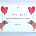 PRINTABLE I Woof You -printable Cards for Kid's Valentine's Day ...