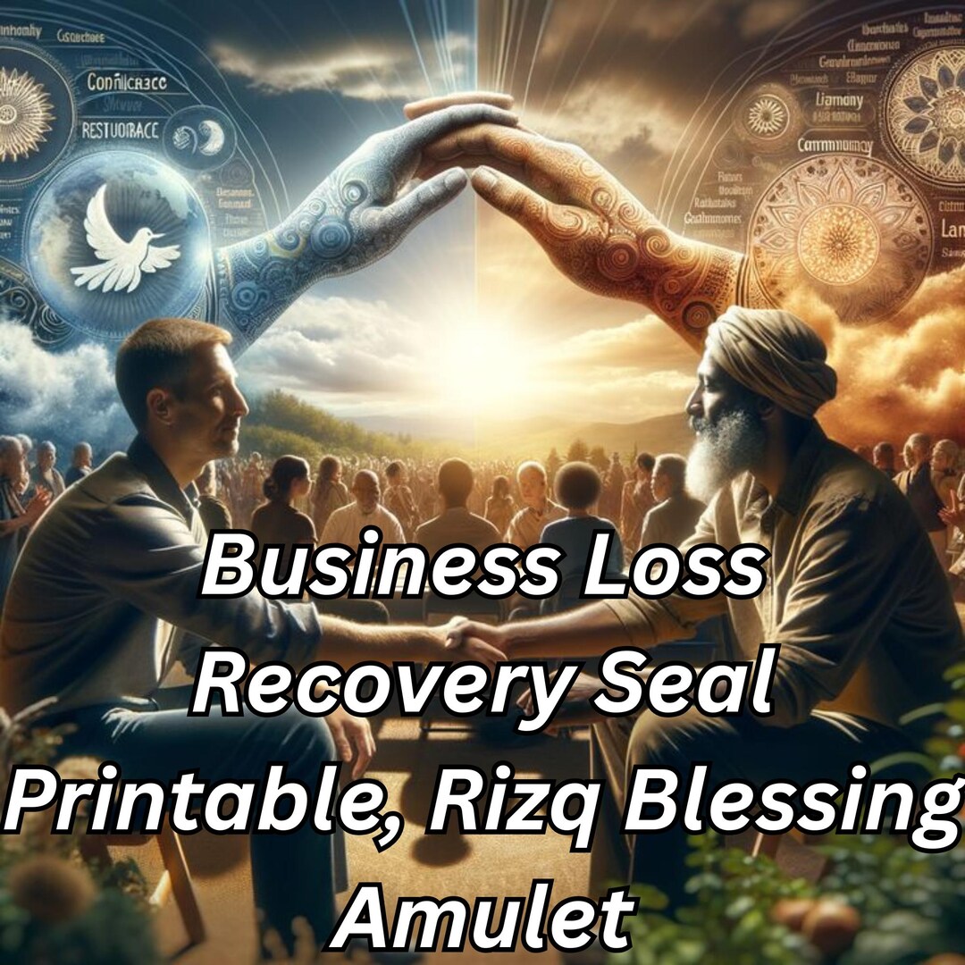 Business Loss Recovery Seal Printable, Rizq Blessing Amulet, Spiritual ...