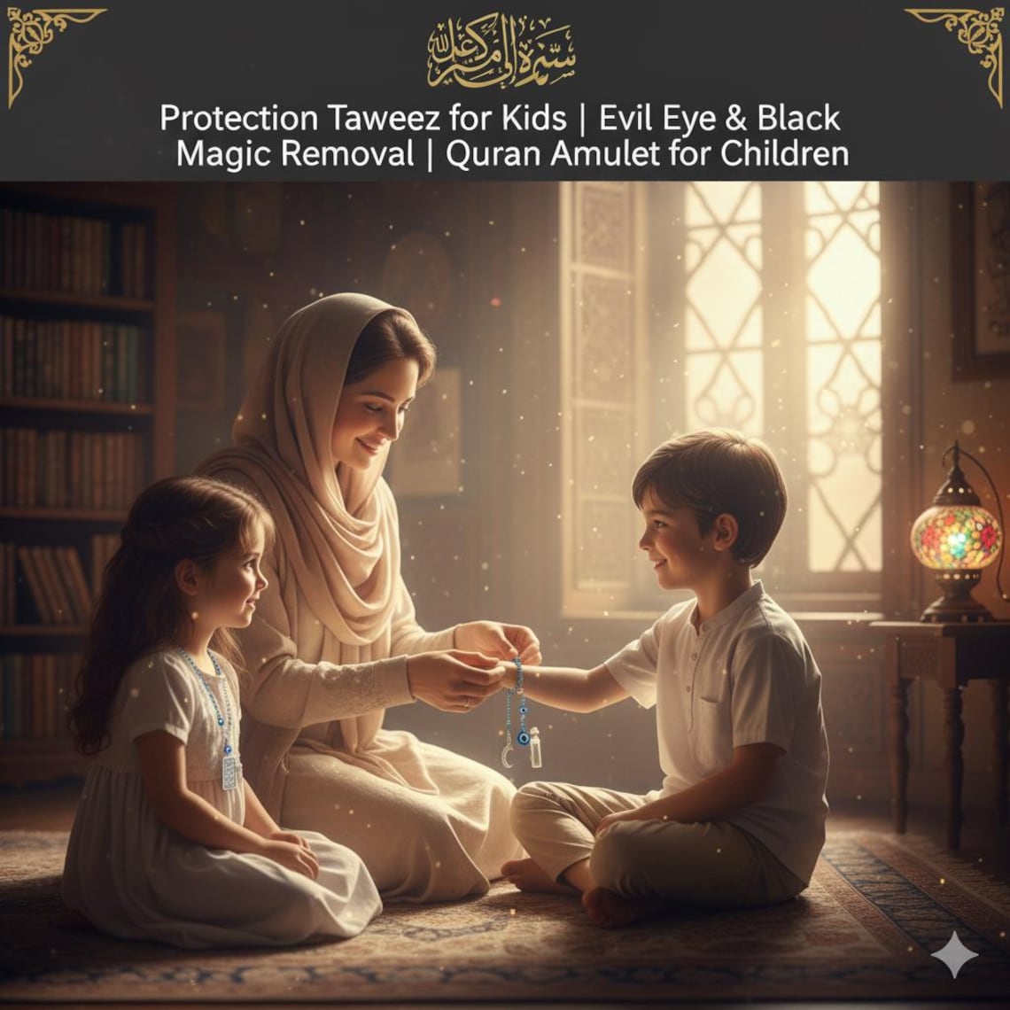 Evil Eye & Black Magic Removal Protection Taweez for Kids | Quran ...