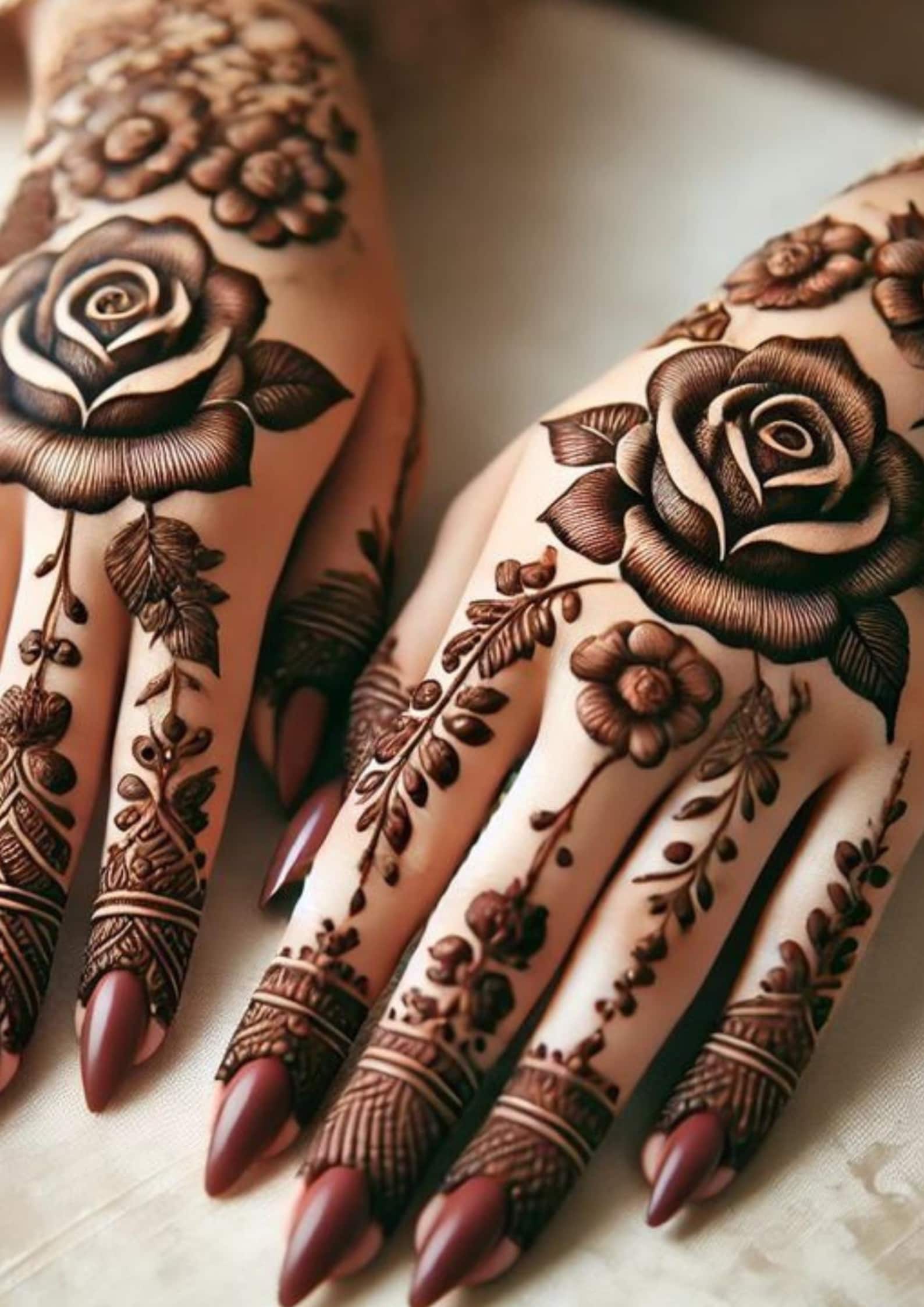 Bridal & Floral Henna Hand Designs | Instant Mehndi Templates - Etsy