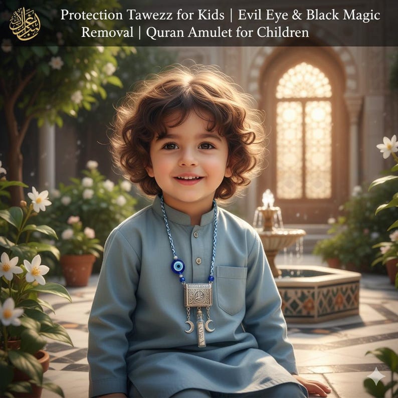 Evil Eye & Black Magic Removal Protection Taweez for Kids | Quran ...