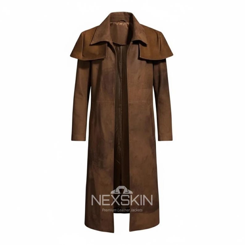 Fallout NCR Ranger Duster Coat | Men's Brown A7 Armor Trench Jacket ...