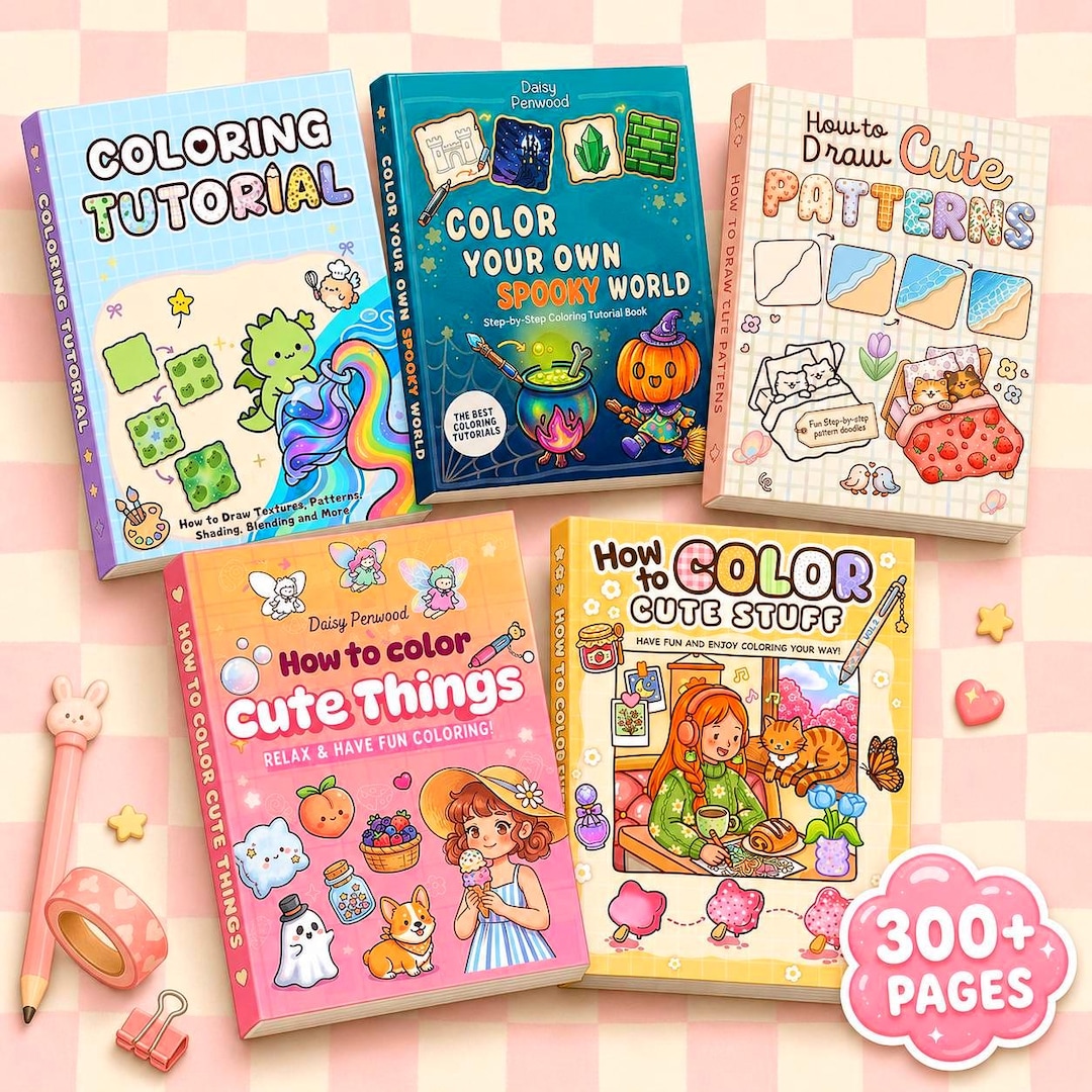 How to Draw Easy Patterns Coloring Books Bundle Volume 2, Bold and Easy ...