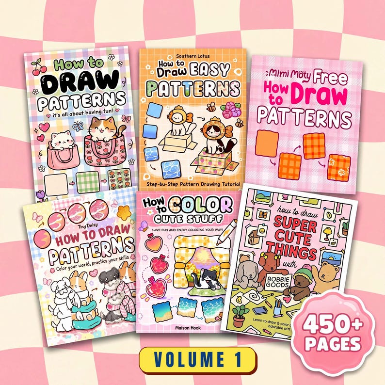 How to Draw Easy Patterns Coloring Books Bundle, Bold and Easy Coco Wyo ...