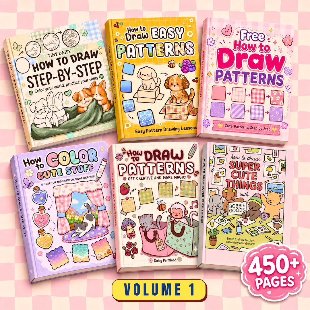 How to Draw Easy Patterns Coloring Books Bundle, Bold and Easy ...