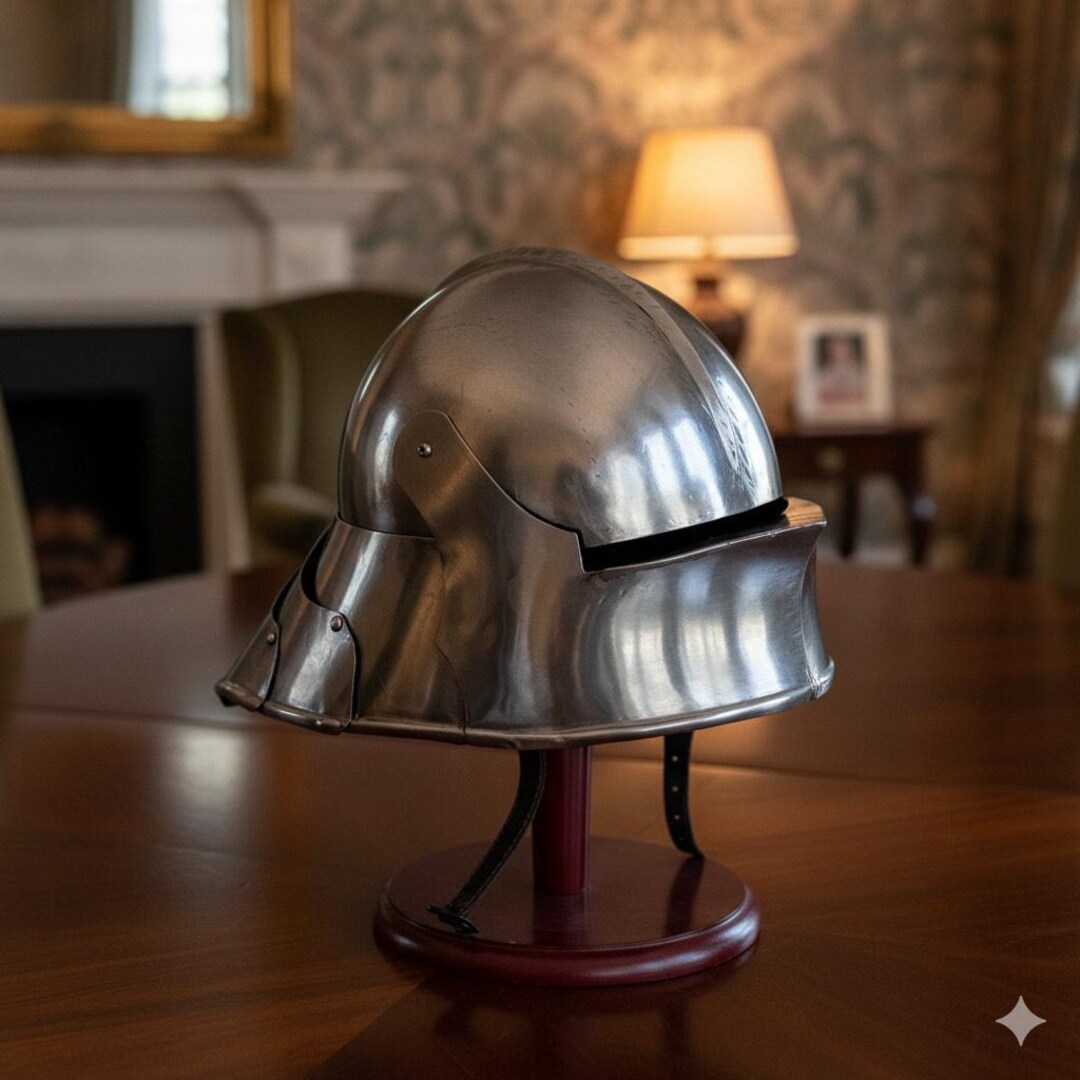 Medieval Knight Steel Sallet Helmet: Cosplay Armor - Etsy