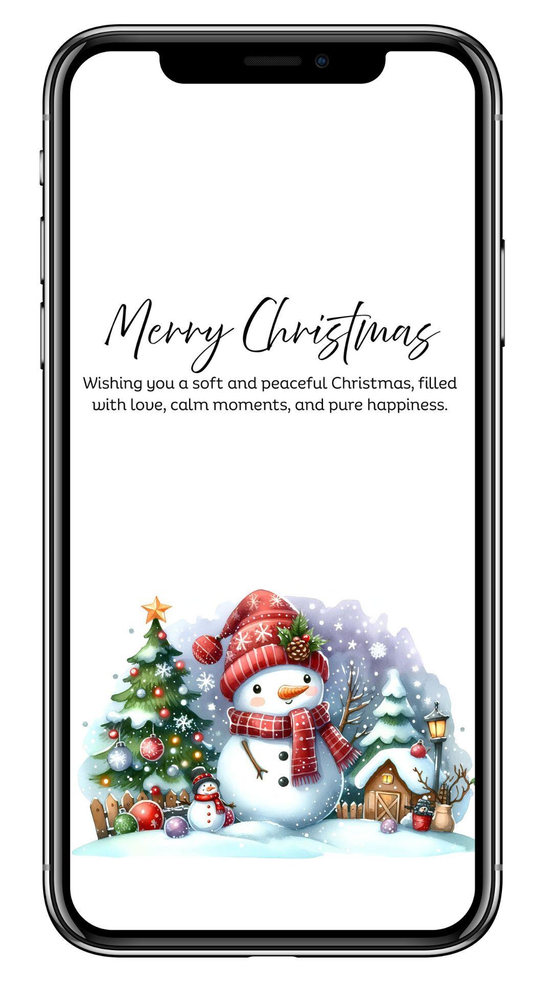 5 Adorable Digital Christmas Cards | Instant Download JPG | | Digital ...