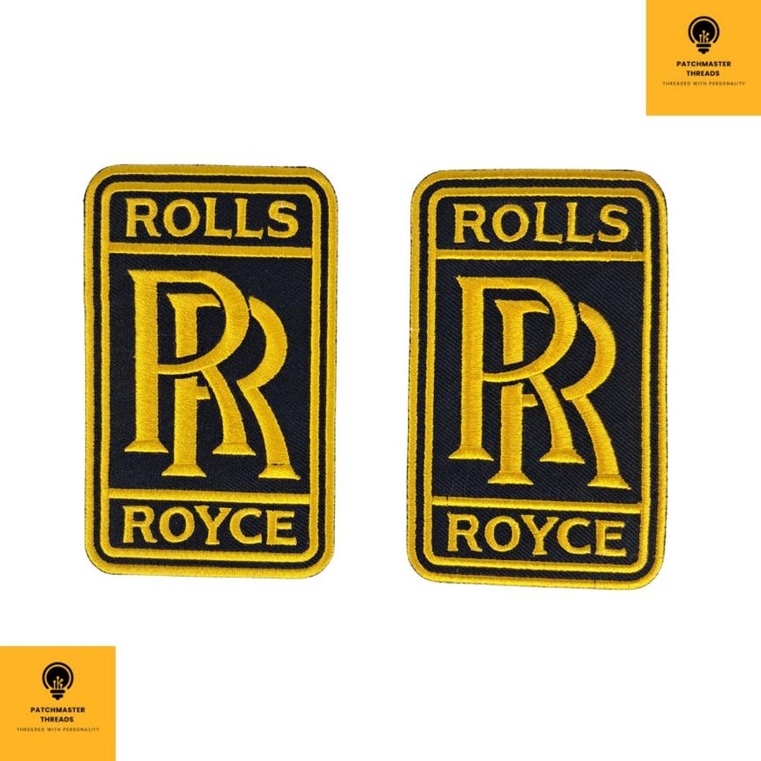 Gold Double R Logo Patch (2PCS) – Embroidered Iron-on/sew-on Badge ...