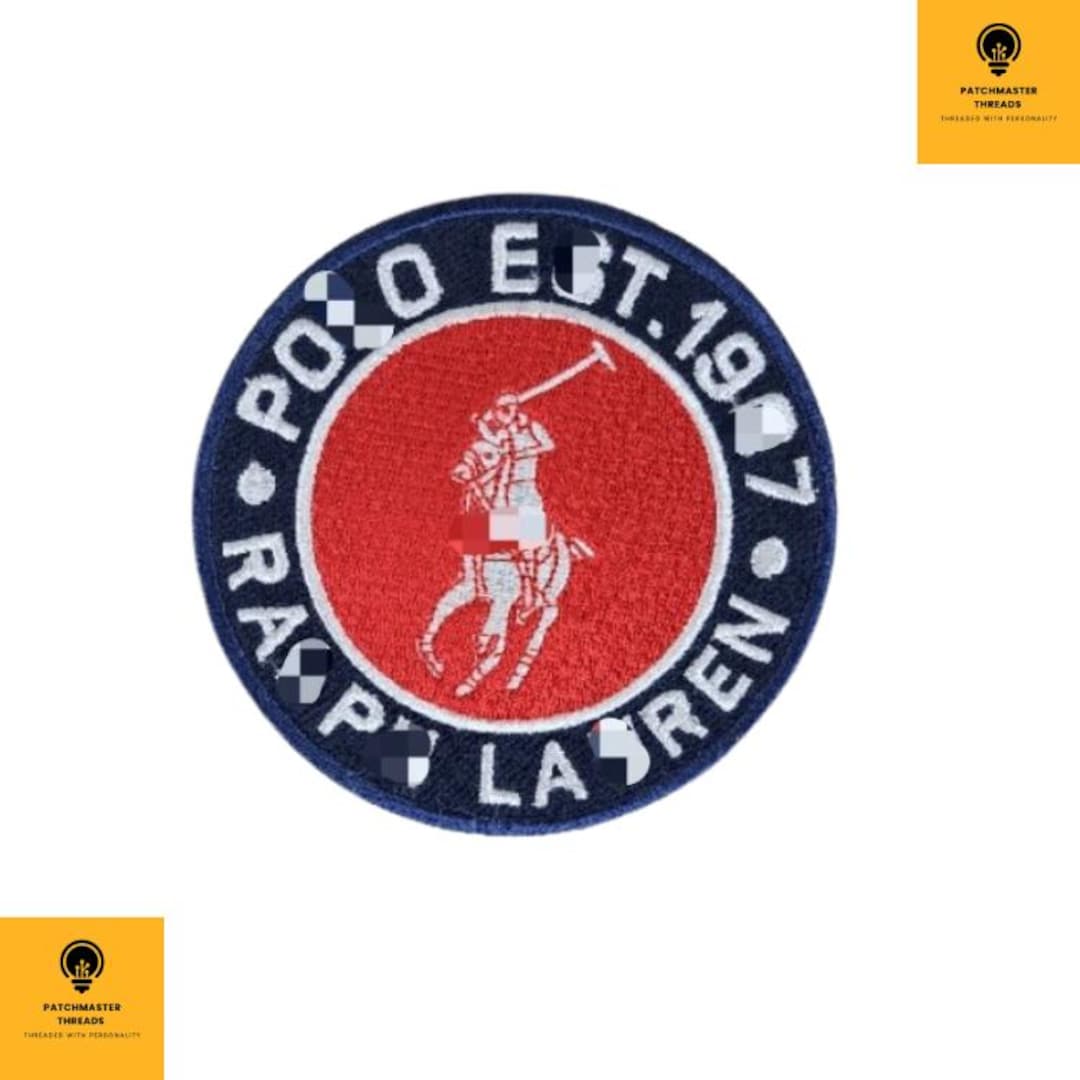 Classic Equestrian Style Patch – Iron-on/sew-on Embroidered Badge, Red ...