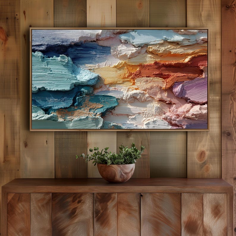 Colorful Abstract TV Art Set | Bright Pastel Frame TV Download | Modern ...