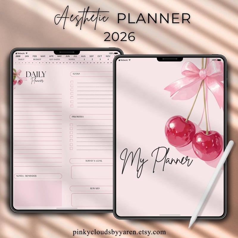 Pink2026 Planner - Etsy
