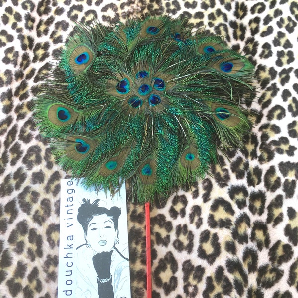 Peacock Feather Fan - Etsy