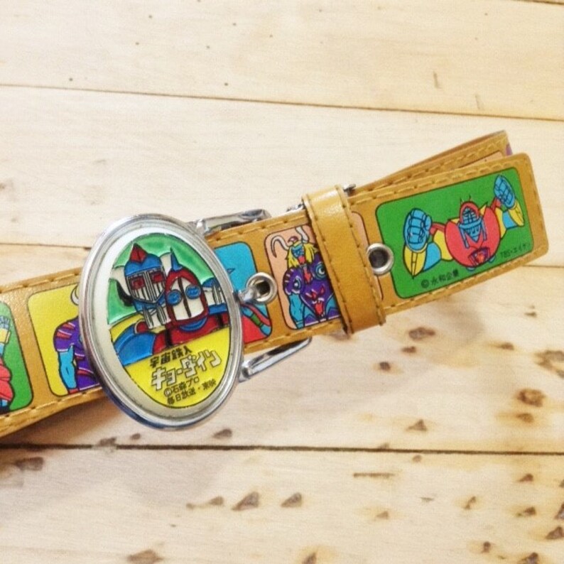 Authentic Japanese 1970s Unisex Cartoon Manga Belt & Japanese Text ...