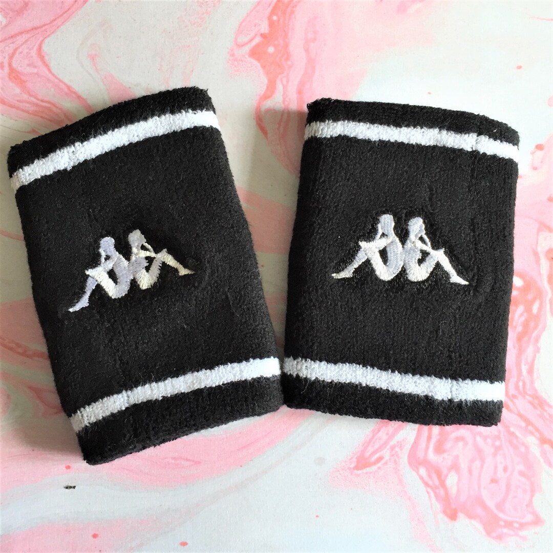 Kappa 1980s Extra Large Tennis Sweat Wristband & Logo - 1 Pair : Set of ...