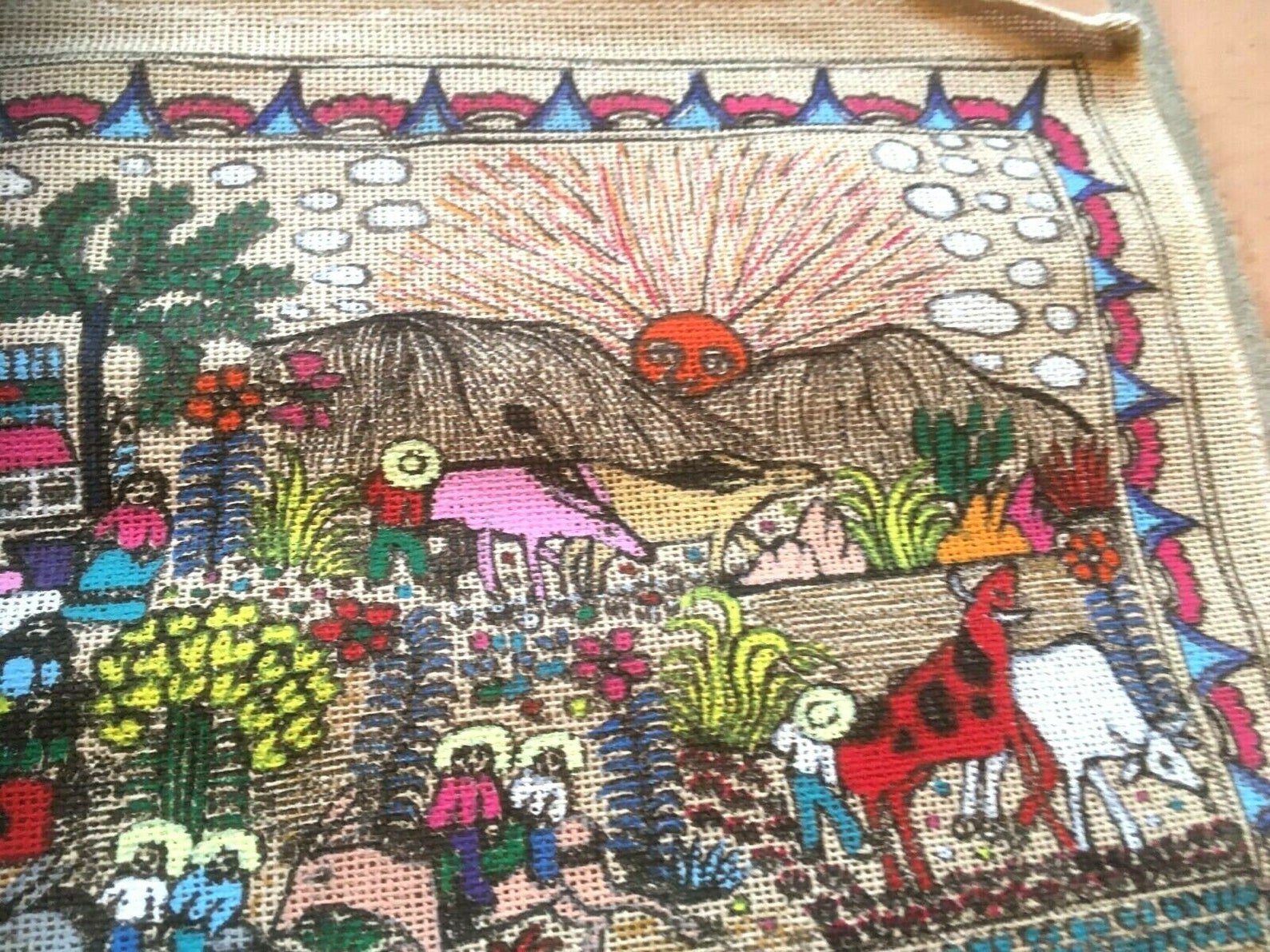 Mexican Rare 1950s NEEDLEPOINT CROSS STITCH Pattern | Etsy